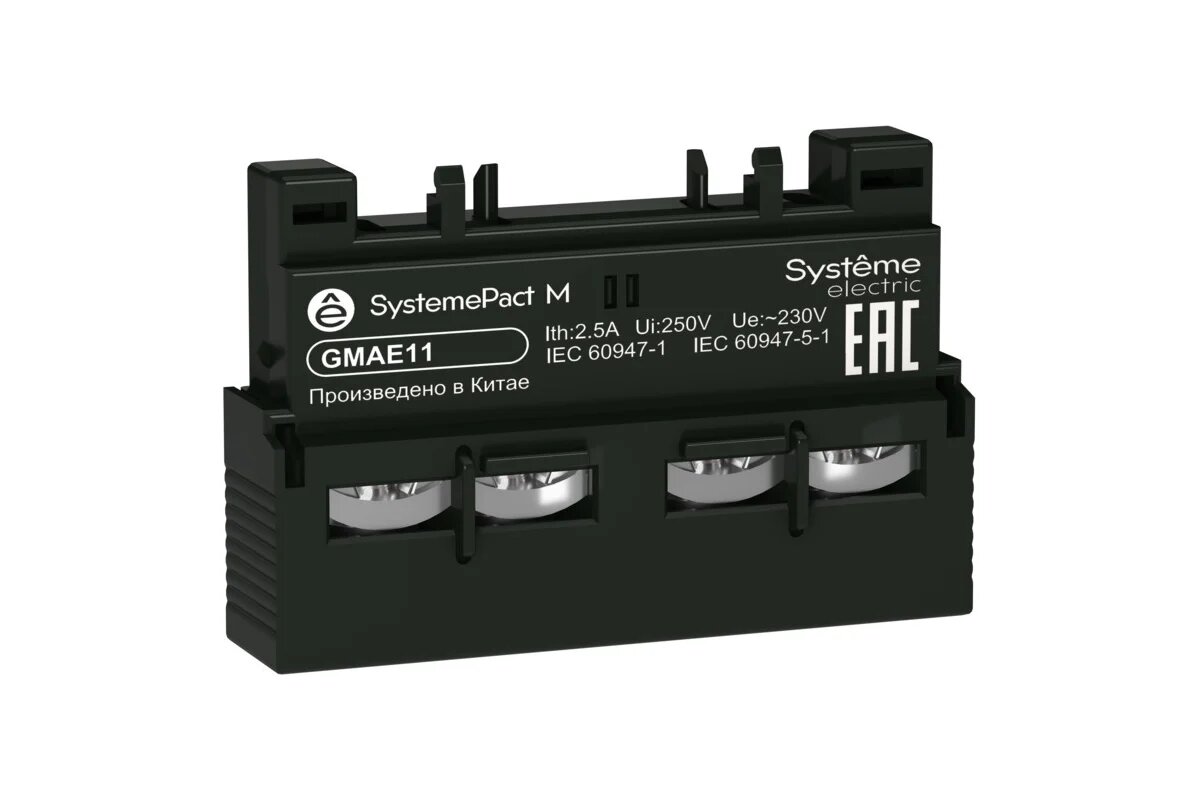 Systeme Electric Дополнительный блок контактов SystemePact GM2, 1НО+1НЗ GMAE11