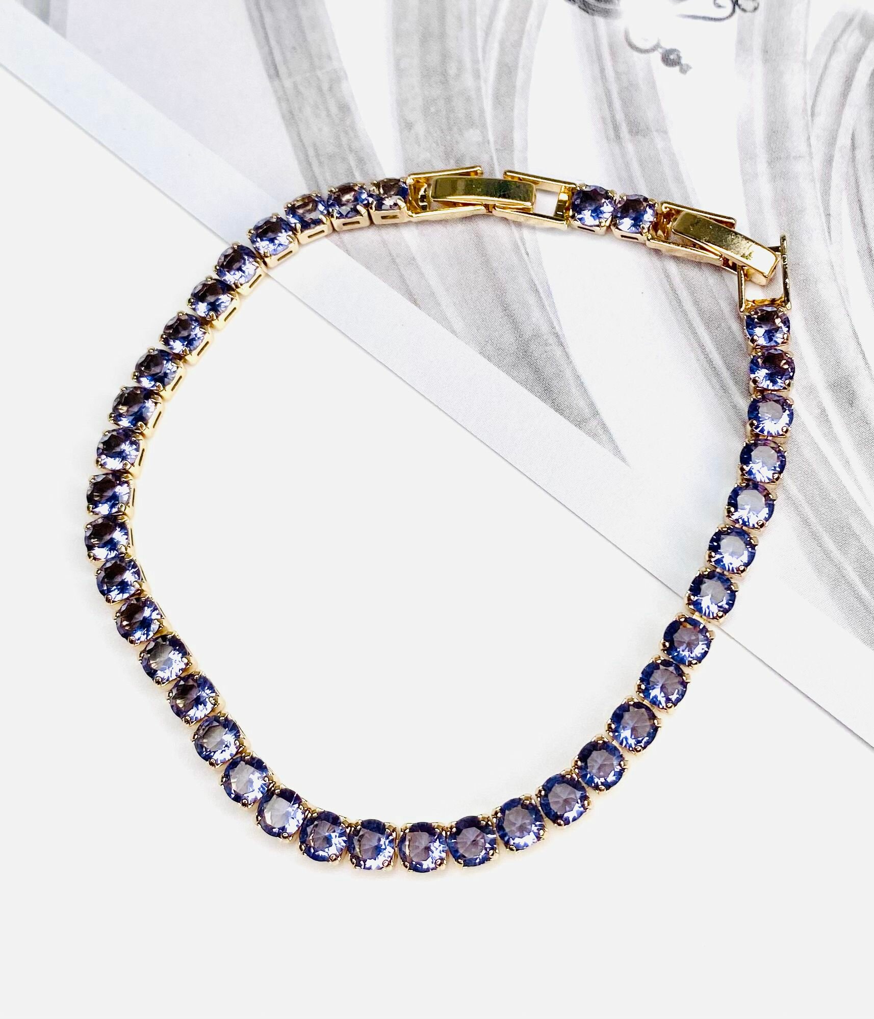 Браслет, искусственный камень