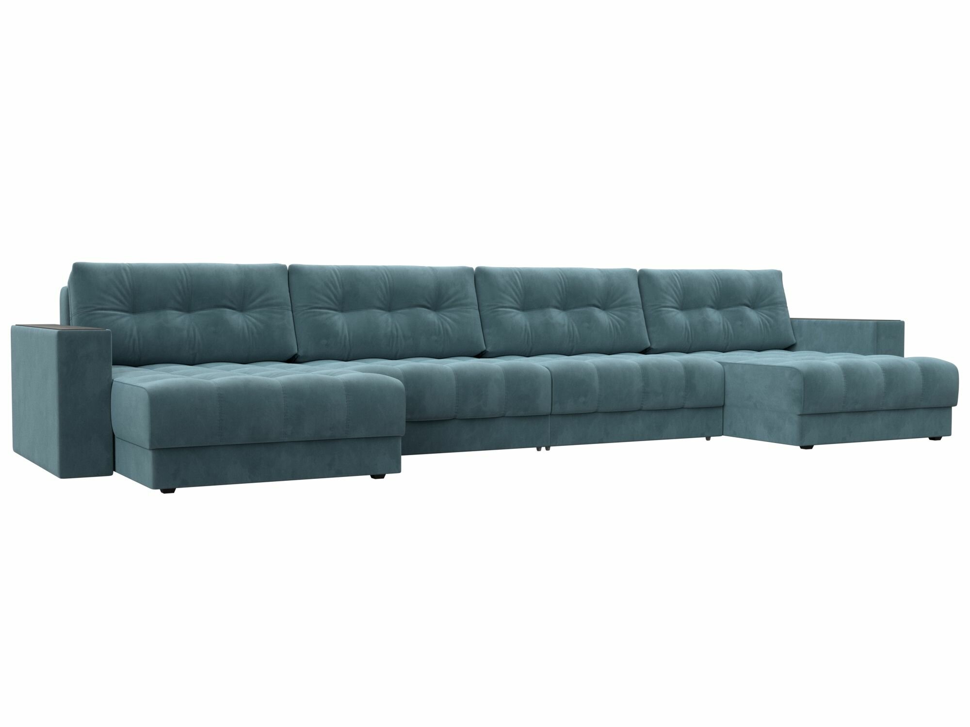 Диван П-образный с декором Бруно НПБ Лонг, Велюр