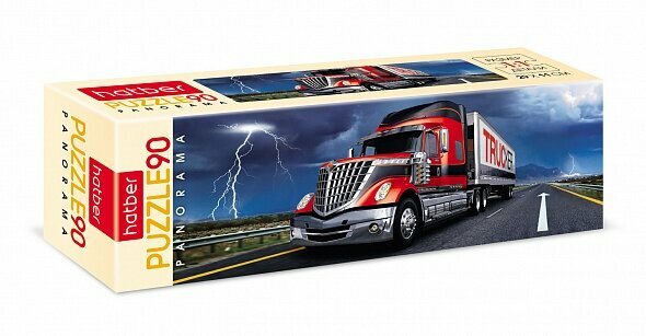 Пазлы 90 деталей. Грузовик (панорама) 90ПЗ4_14722, (Хатбер-М)