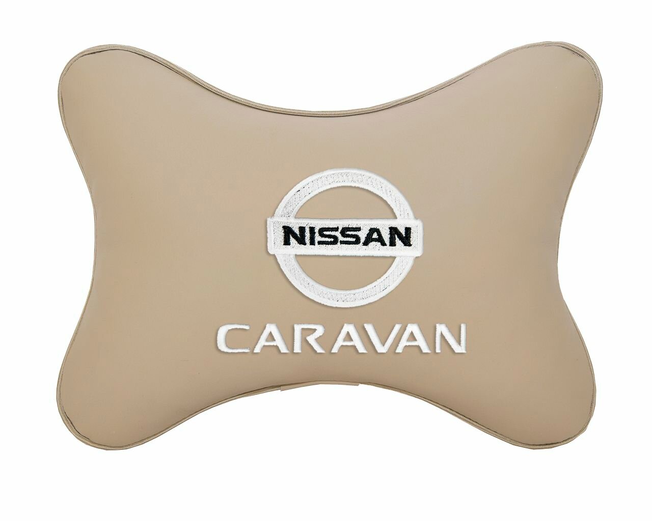 Подушка на подголовник бежевая экокожа NISSAN Caravan