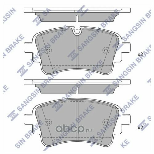 Колодки задние audi a5 2016-, q5 2016- sp4474 Hi-Q SP4474