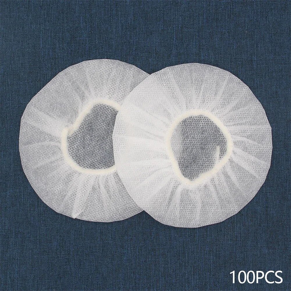 Одноразовые чехлы для наушников нетканые 100 шт. 100Pcs White