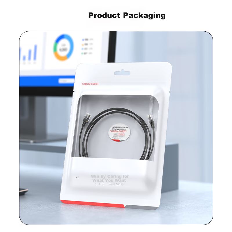 Shengwei Category 6A network cable thin line CAT6A pure copper 10G finished connection line home computer broadband compatible Gigabit network jumper 3 meters ALC9030G