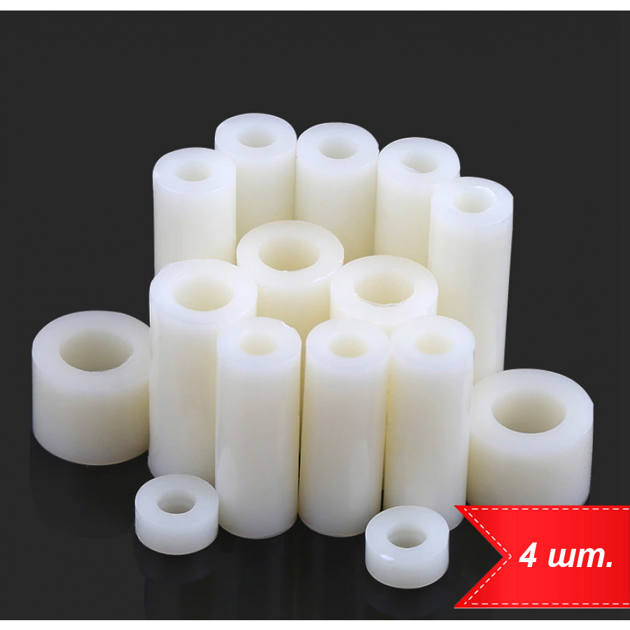 Проставка нейлоновая 8 х 14 х 12 мм для 3D-принтеров (4 шт.)