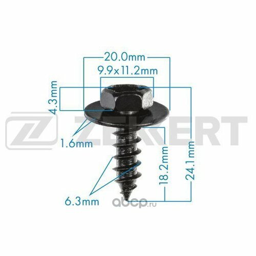 Саморез Toyota (миним. кол-во заказа 10 шт) ZEKKERT BE3672