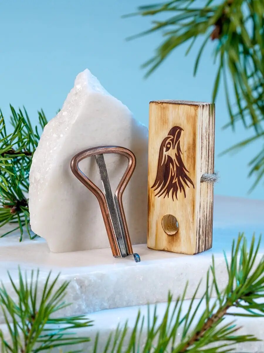 Варган музыкальный инструмент с чехлом "Орел"