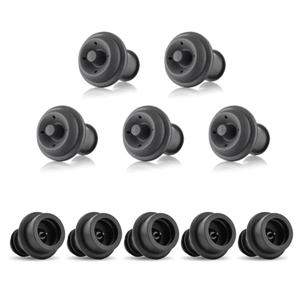 Упаковка из 10 Силиконовых Пробок Для Винных бутылок, Винных пробок, Крышек Для Винных Бутылок, Герметичных Пробок Для Бутылок Шампанского, Барной Посуды