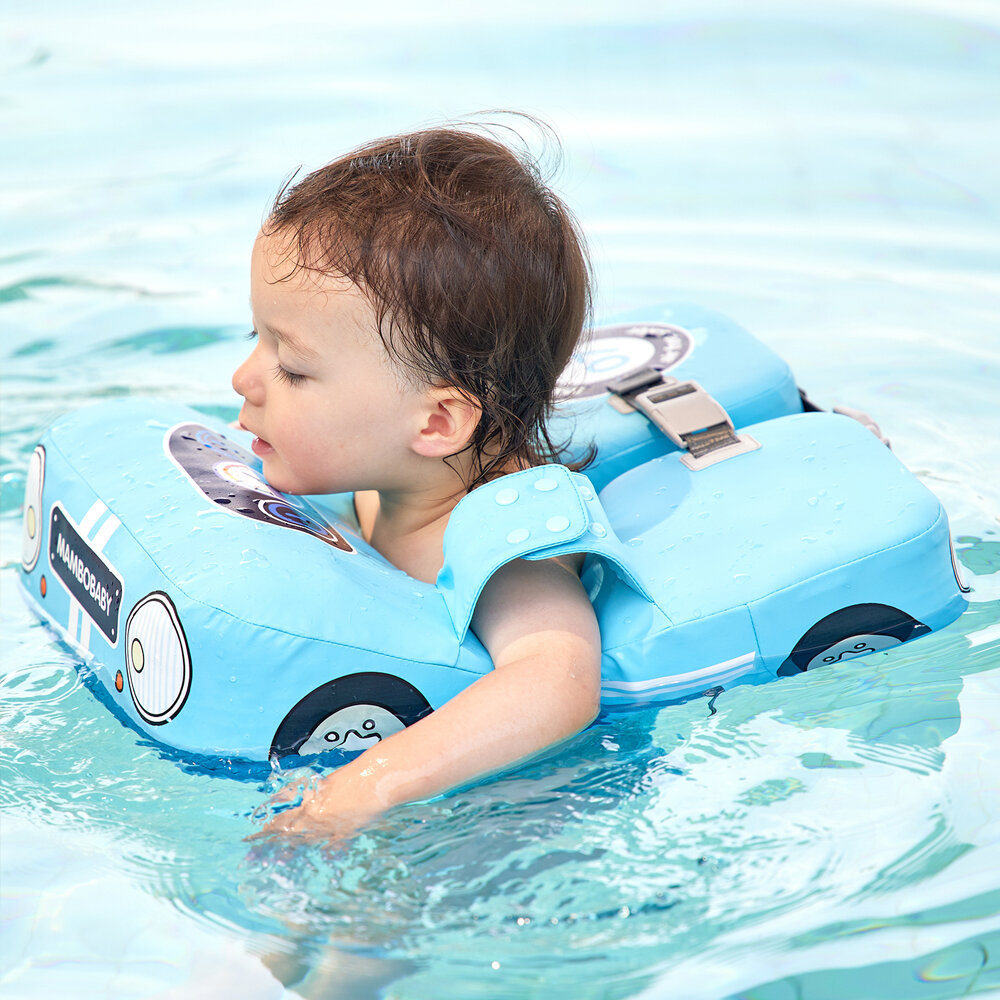 Детский плавательный круг в форме машины Mambobaby, ненадувной детский плавательный круг, мягкий, водонепроницаемый, не наносящий вреда коже, тренировочный круг для обучения плаванию для мальчиков и девочек в возрасте от 8 до 36 месяцев