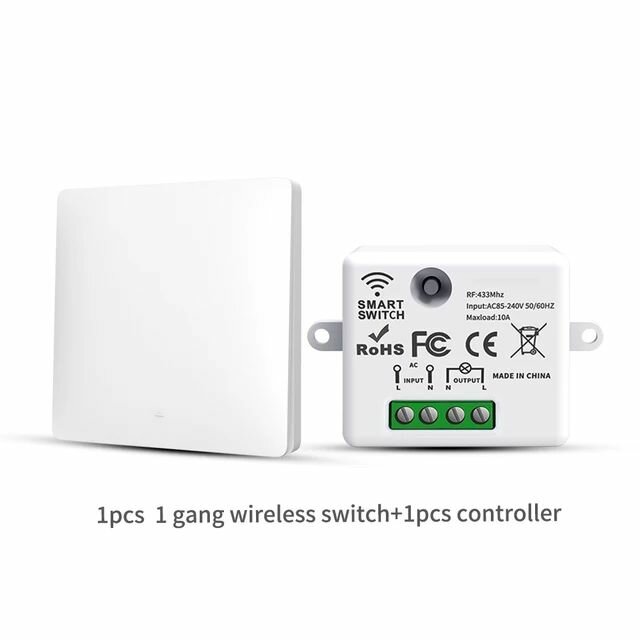 SIXWGH умный дом, WiFi 433mhz быстрое переключение, самостоятельное питание, пульт дистанционного управления, кнопка, настенный выключатель, набор