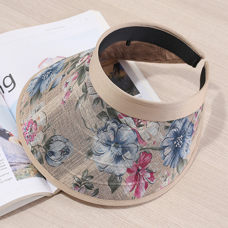 Шляпа женская, с большим козырьком, хаки, размер 56-59