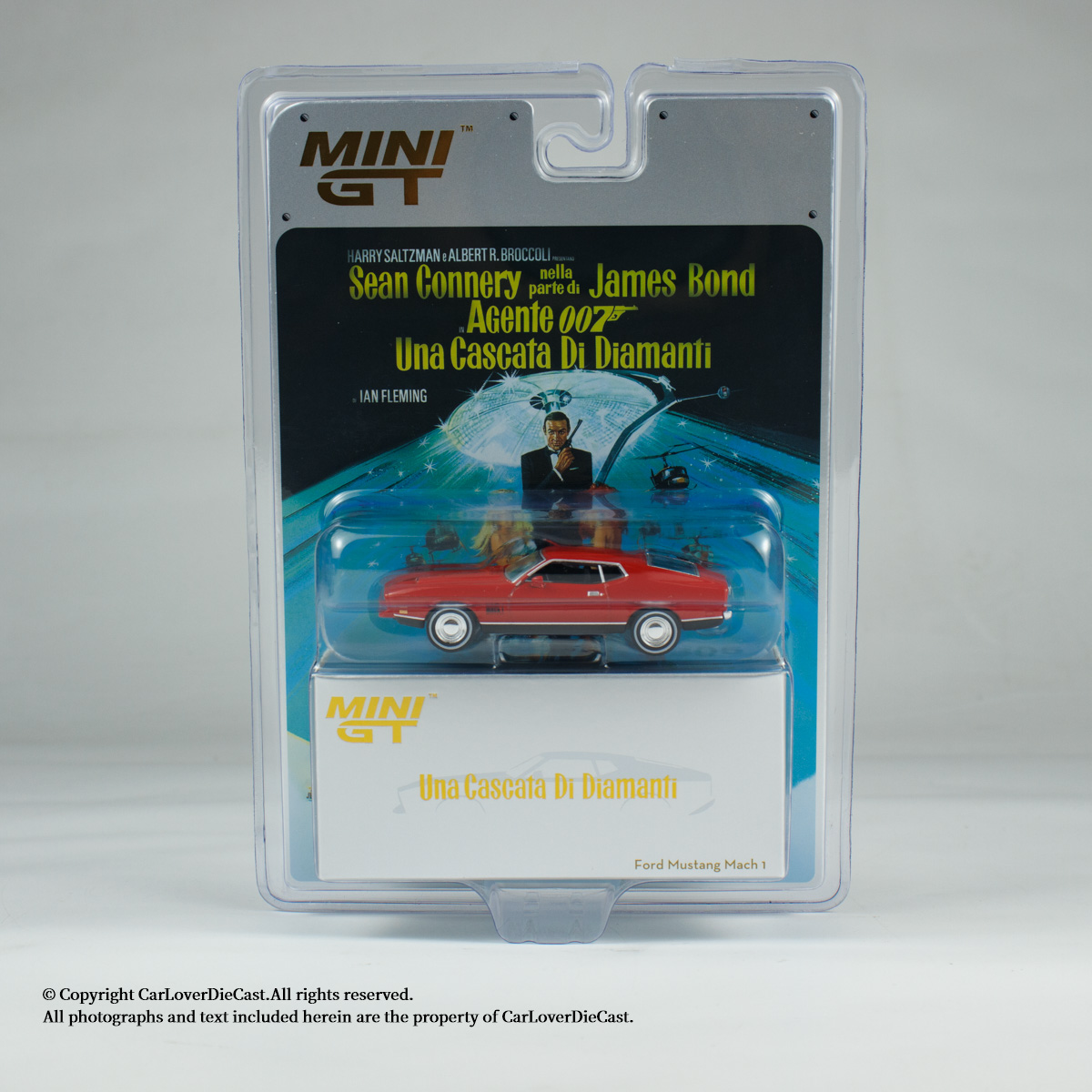 Машинка TSM Mini GT Model 1:64 Ford Mustang Mach 1 #905ECH Diamonds Are Forever, alloy, коллекционная