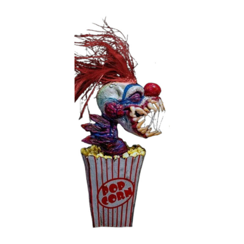 Resin clown art figurine gift for birthday and celebration events decoration red