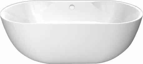 Акриловая ванна BelBagno BB28 179x85, отдельностоящая, белая, глянцевая, овальная