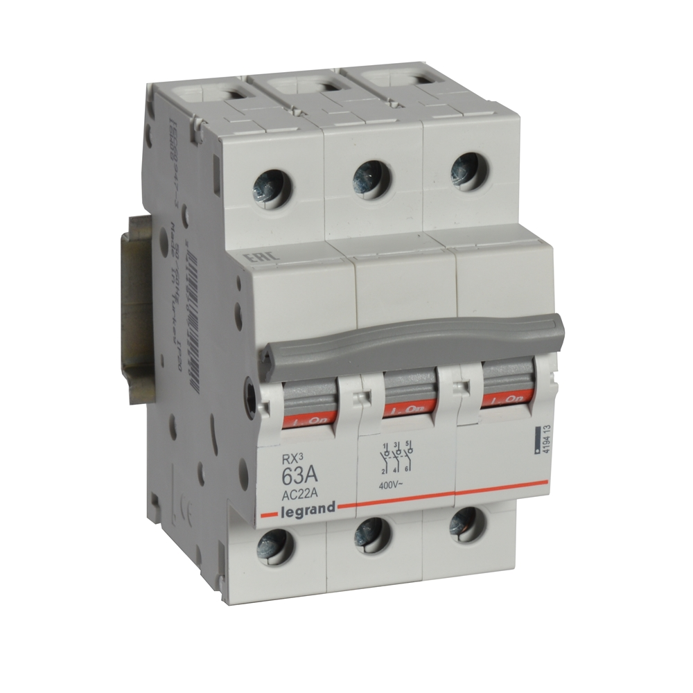 RX3 Выключатель-разъединитель 63А 3П, IEK 419413 (1 шт.)