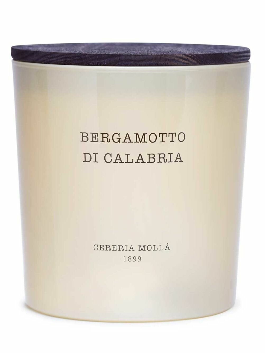 Ароматическая свеча Cereria Molla Bergamotto Di Calabria-745746, в стеклянном подсвечнике 600 г, цвет бежевый