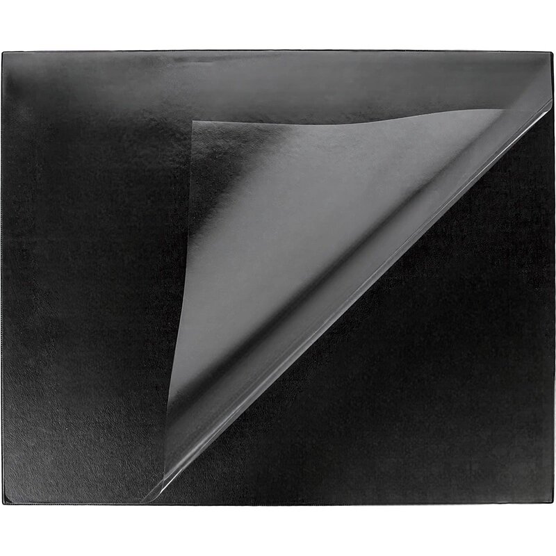 Коврик на стол Attache Economy 530х660мм черный с прозрач верхним листом РФ