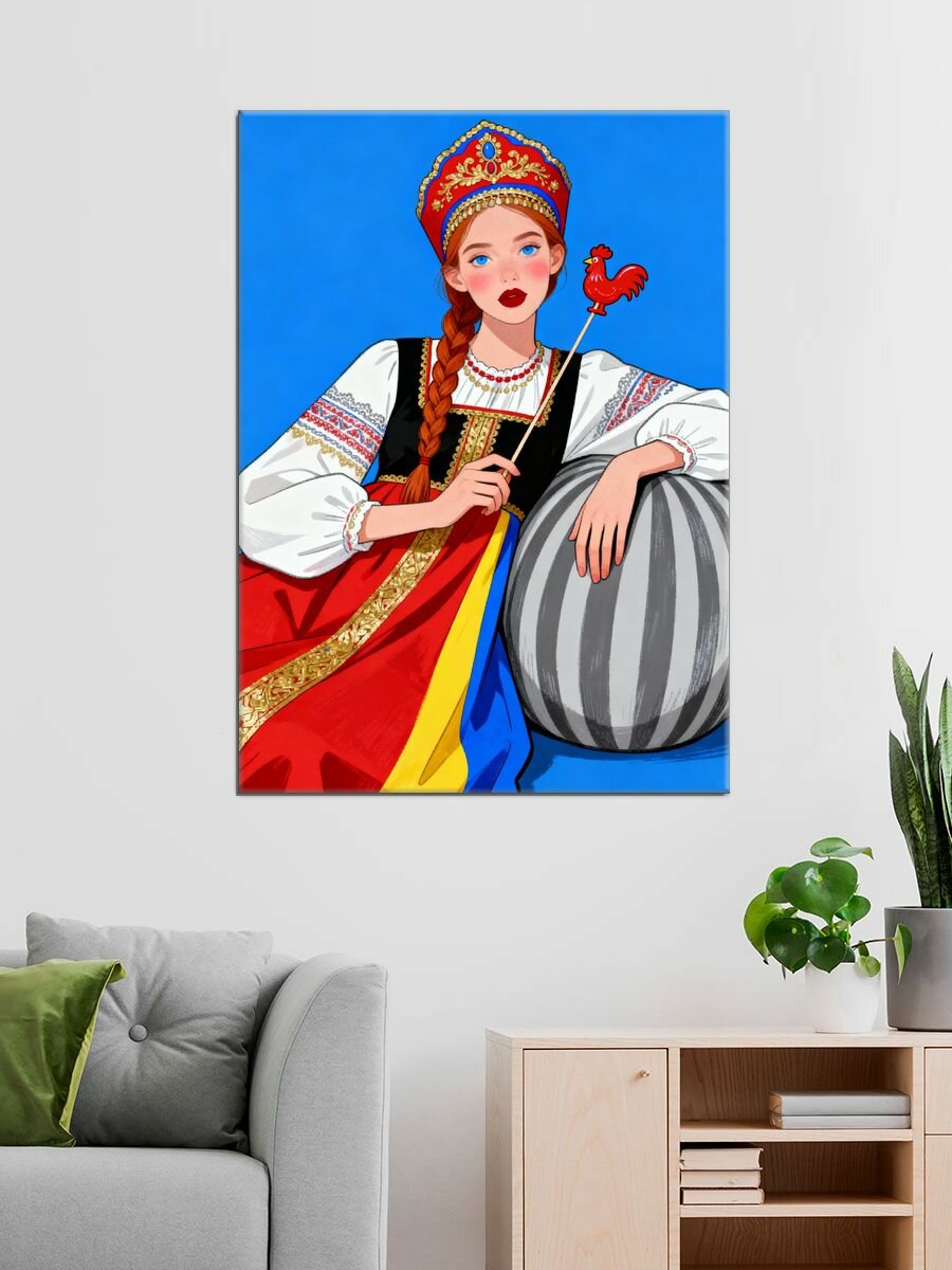 Картина на стену "Russian girls", 50х70 см