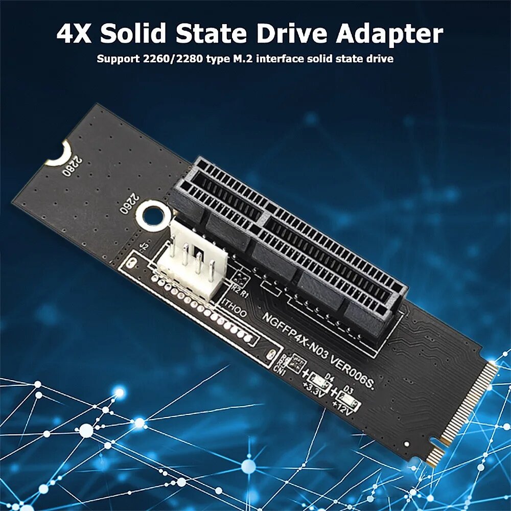 Переходник NGFF M2 to PCI-E 4X X1