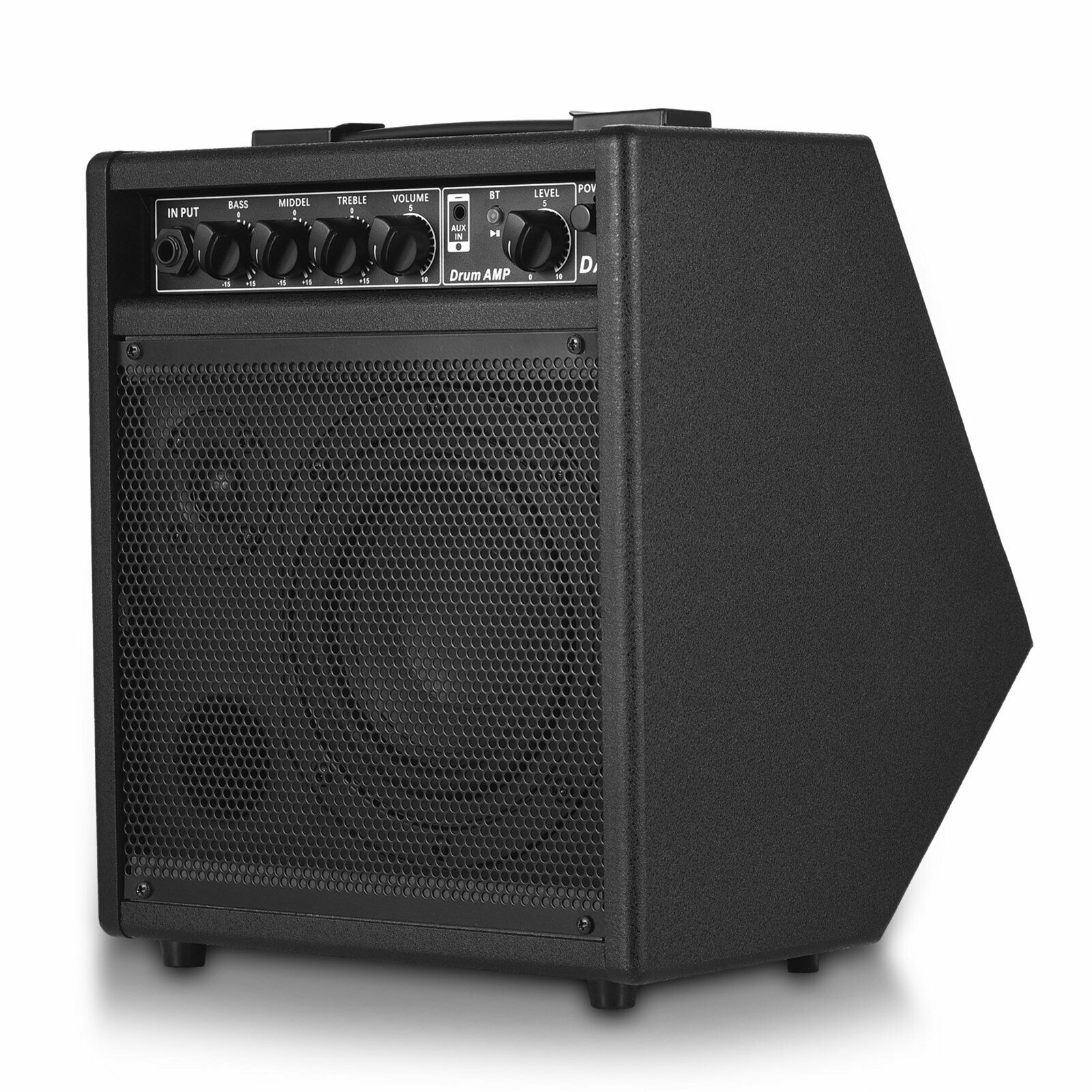 Электронная ударная установка, портативный Bluetooth-усилитель для тренировок на электробарабанах, клавишных инструментах и деревянных гитарах для домашних репетиций.