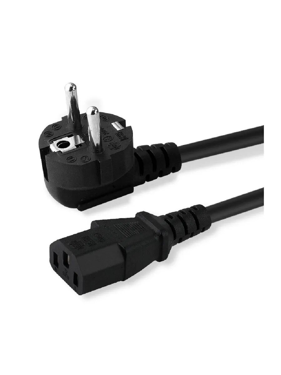 Кабель питания 1.2м 0.5мм, Schuko-C13, 6А BXP-PC-186-1,2M