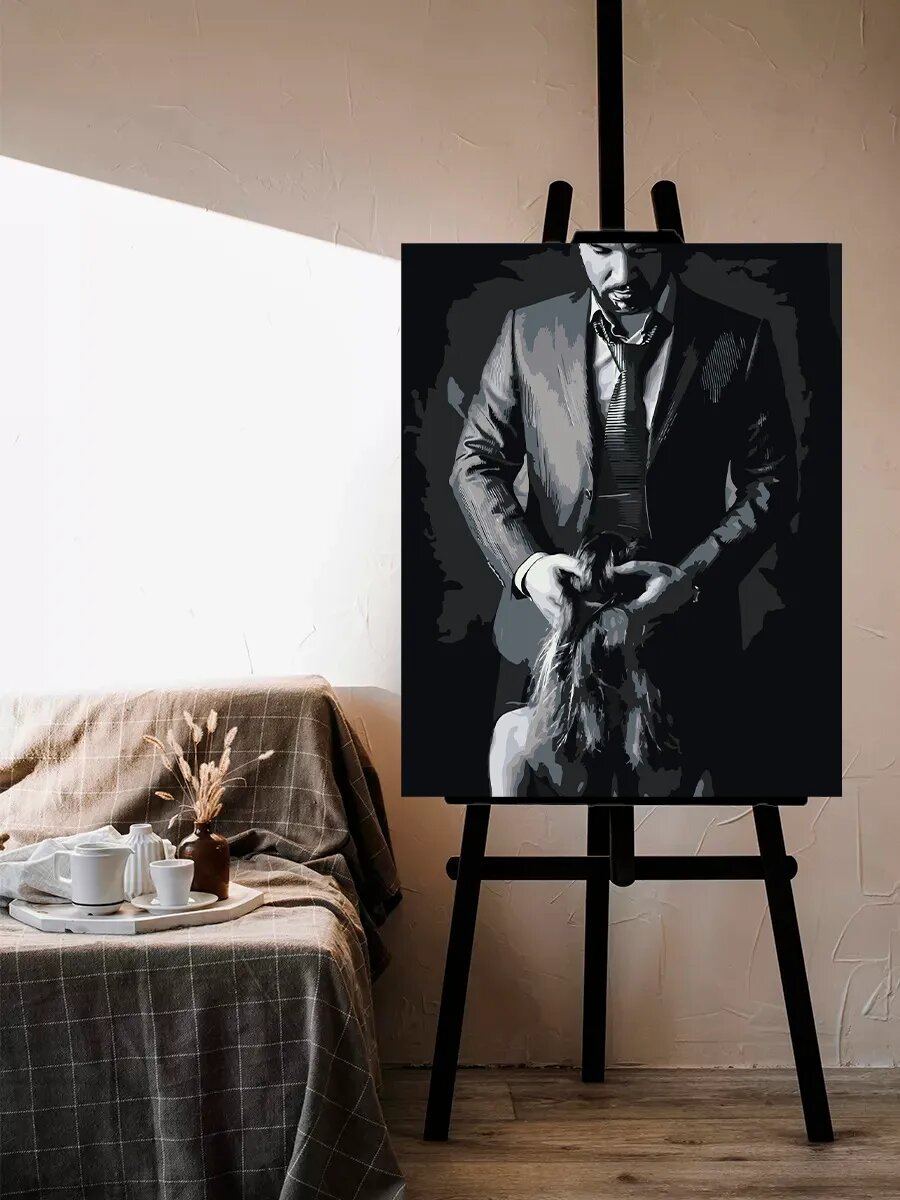 Картина по номерам Девушка Страсть Любовь Влечение Соблазн