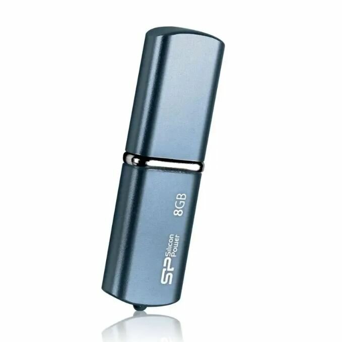 Память USB Flash 8 ГБ Silicon Power LuxMini 720 (SP008GBUF2720V1D) - колпачок, металл, USB 2.0