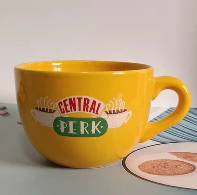 Керамическая кружка Friends Central Perk, 450ml, Желтый
