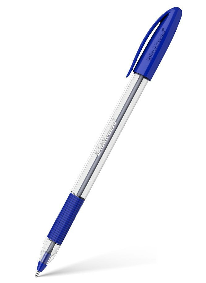 Ручка шариковая Erich Krause, U-109 Classic Stick&Grip, Ultra Glide Technology, синяя 1 мм