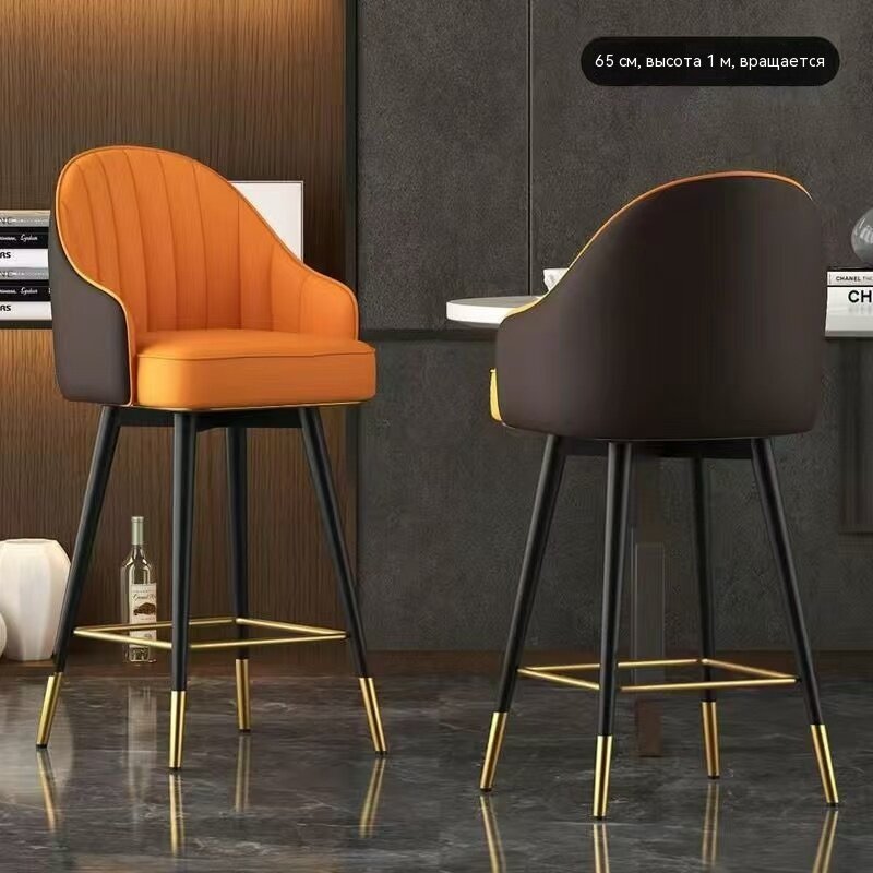 Cтул полубарный 65cm Вращающийся стул с высокой спинкой и высоким 1 шттабуретом