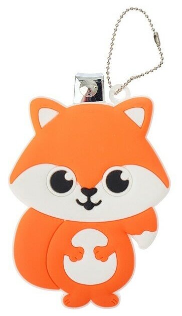 Детские кусачки для ногтей «Лисичка» с резиновым элементом