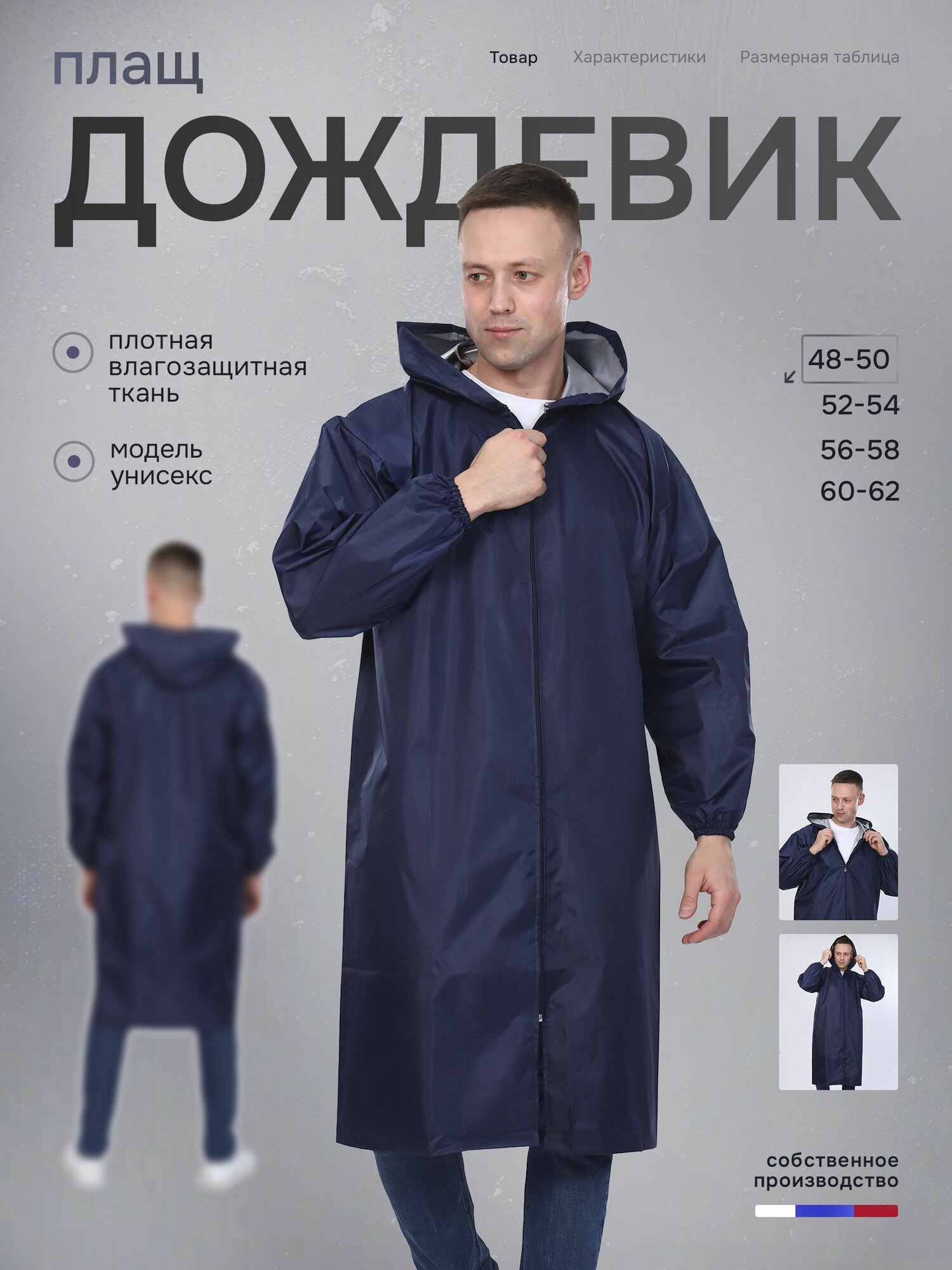 Плащ-дождевик Базовая коллекция