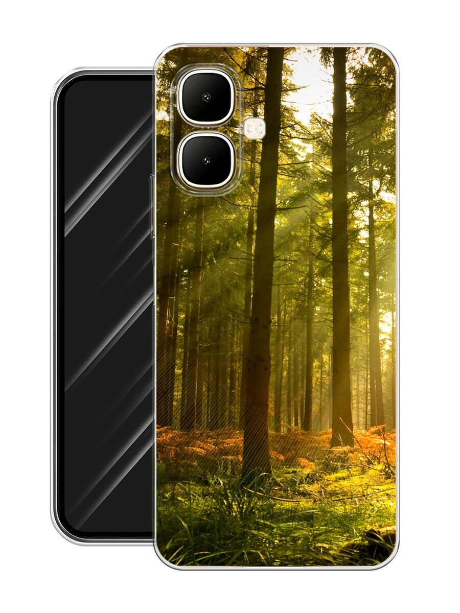 Чехол на Infinix Smart 10 / Инфиникс Смарт 10 с принтом "Лес 7" — фото 1