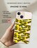 Чехол на Apple iPhone 13 mini / Айфон 13 мини с принтом "Warning!", прозрачный