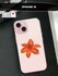 Чехол на Apple iPhone 15 / Айфон 15 с принтом "Оранжевый цветок", прозрачный