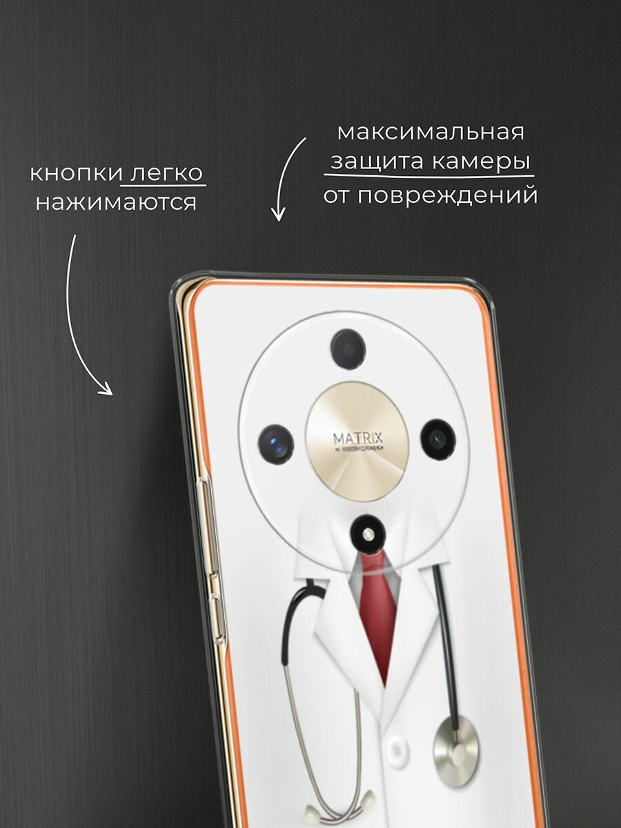 Силиконовый чехол на Honor X9b / Хонор X9B с принтом "Халат врача" — фото 1