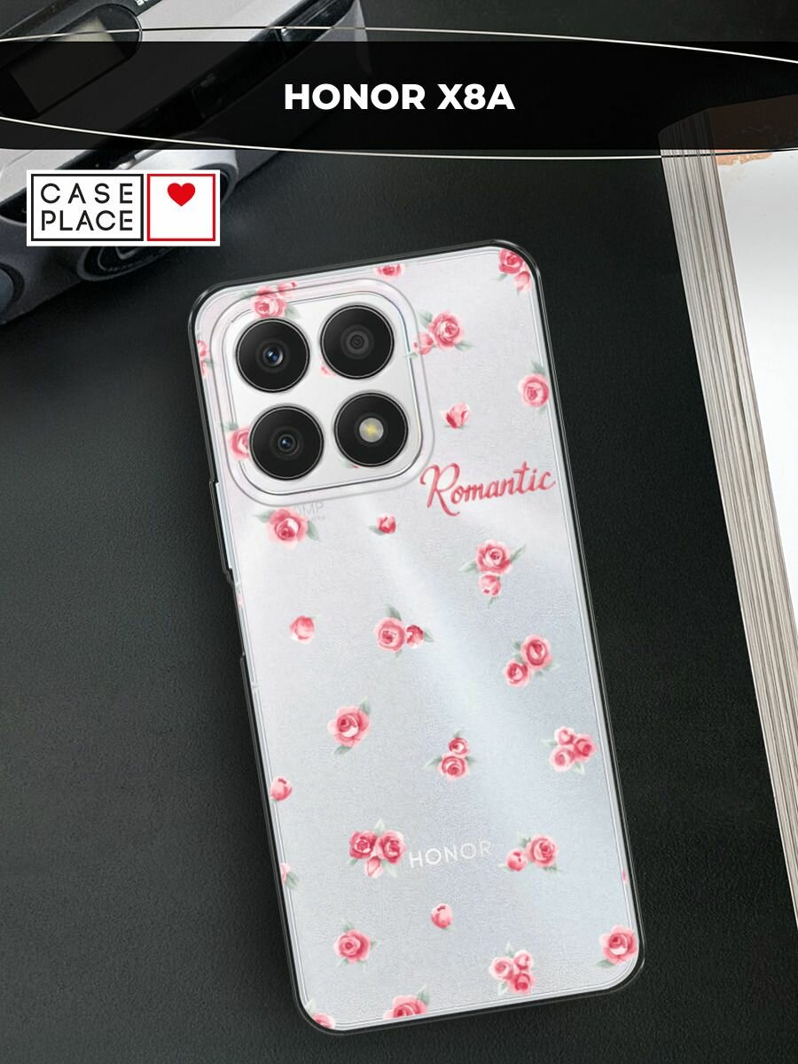 Чехол на Honor X8A / Хонор X8A с принтом "Romantic 3"