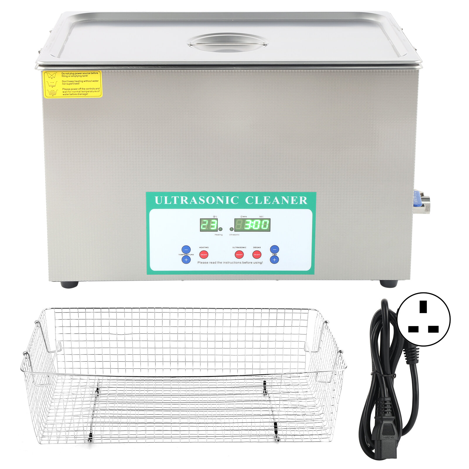 Ультразвуковая ванна 30 л, с нагревом и таймером, DK‑1030HTD