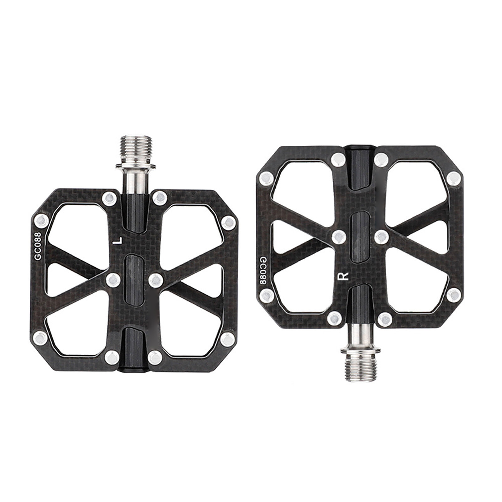Велосипедная Педаль Из Углеродного Волокна С Осью Из Сплава Ti, Педаль Дорожного Велосипеда с 3 Подшипниками, Противоскользящая Педаль