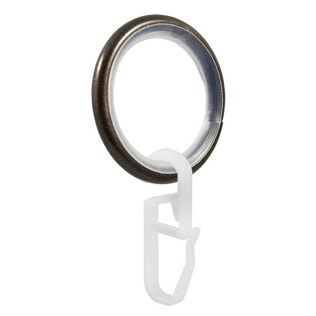 УЮТ кольцо Ост 20 мм с крючком набор 10 шт шоколадного цвета арт.22.22ТО.0302