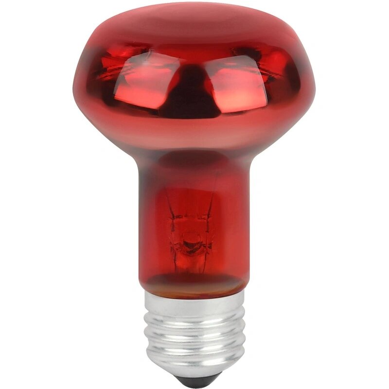 Лампа инфракрасная ЭРА икзк 230-60 R63 Е27 для обогрева животных 60 Вт Е27