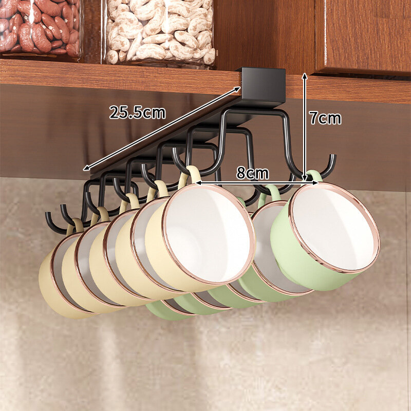 Выдвижные полки для хранения в шкафу и шкафу для чашек или одежды на вешалке,1PCS