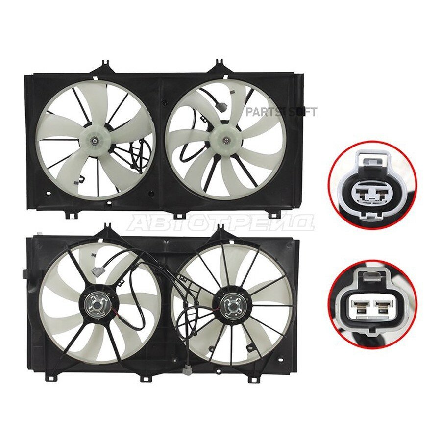 Диффузор радиатора от официального дистрибьютора, SAT, артикул ST590060