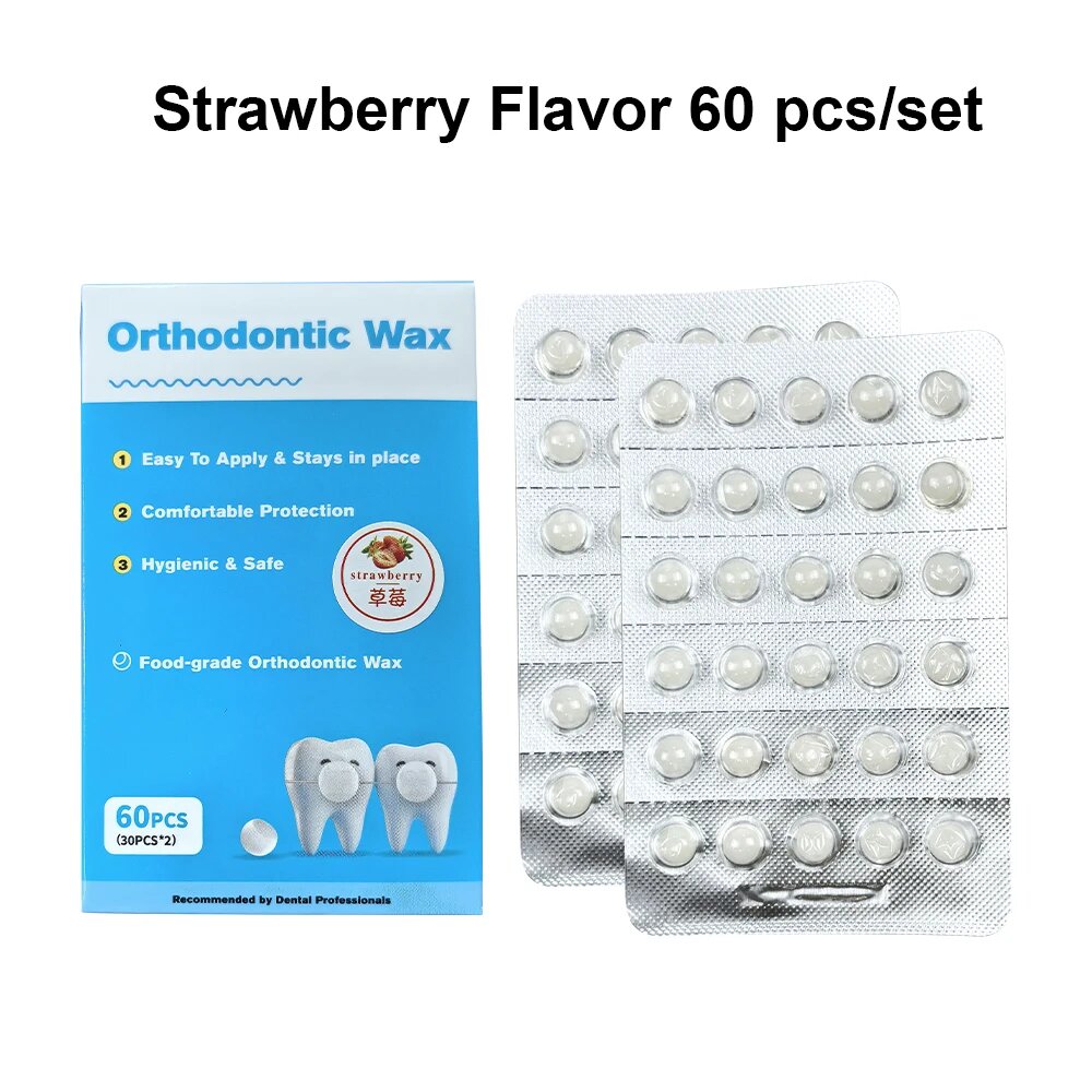 YOUYA DENTAL ортодонтический воск для брекетов 60 шт. strawberry flavor