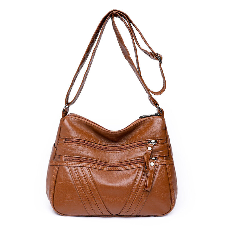 Retro, simple and atmospheric, middle-aged and elderly single shoulder cross-body bag, middle-aged girl, spring and summer trendy mother, large capacity