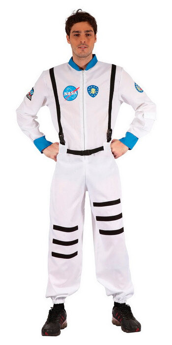 Костюм Астронавта мужской (комбинезон) AC173, белый полиэстер, размер 48-50