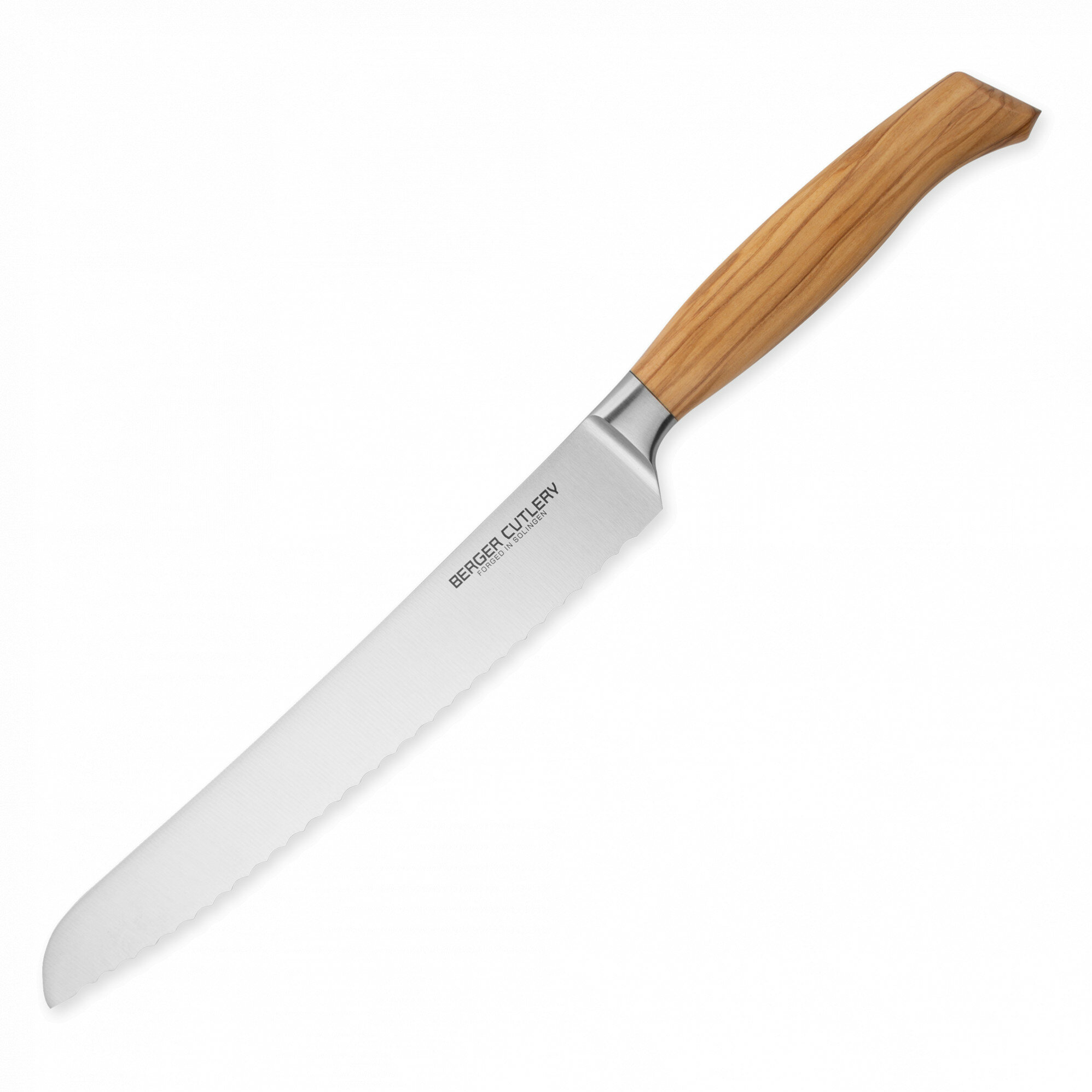 Нож для хлеба Ergo Line Orange Berger Cutlery BC100222, кованая сталь, длина 21см