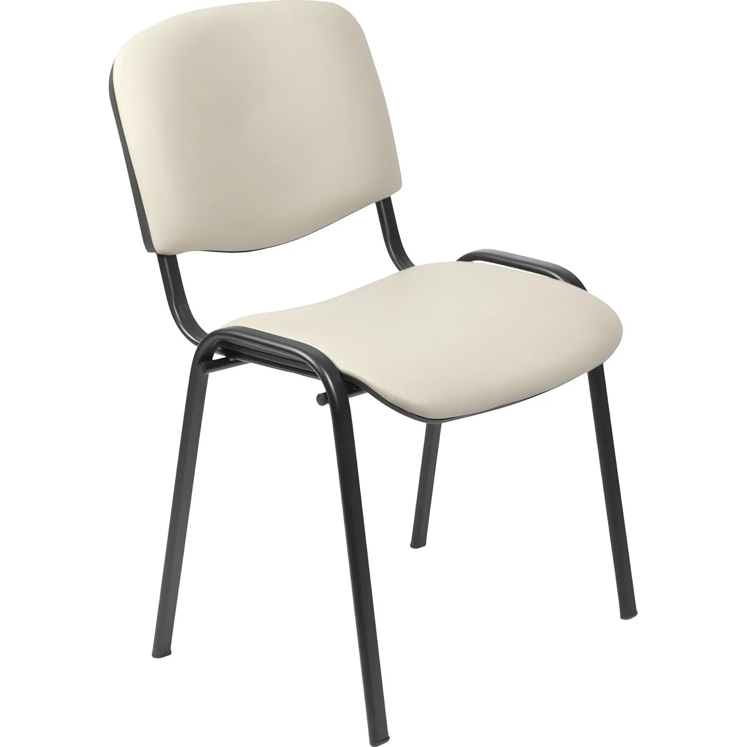 Стул UA_EChair ISO WIN(изо) черный, к/з бежевый V-18