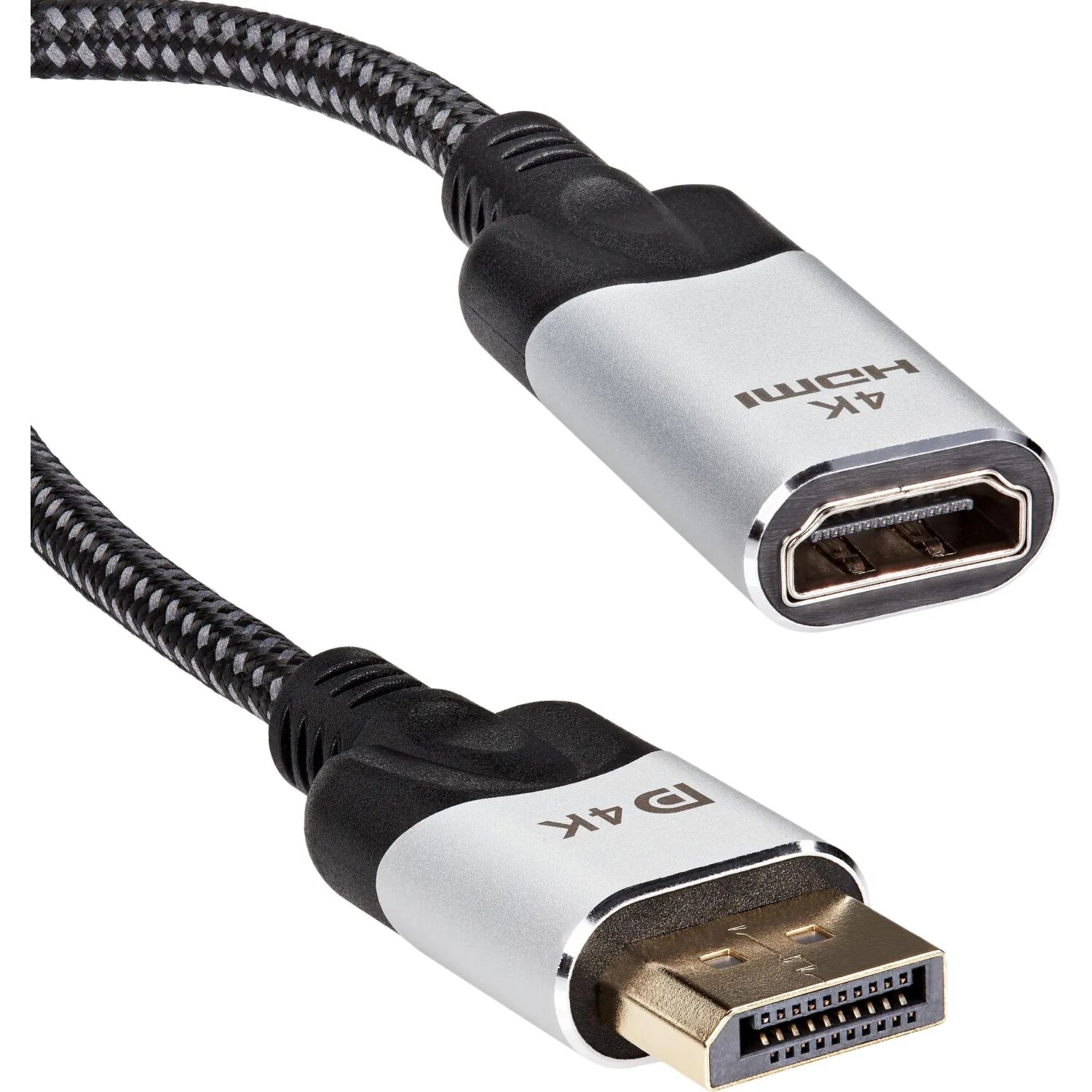 Адаптер DisplayPort(M) ---> HDMI(F) 0.15m 4K@60Hz VCOM 