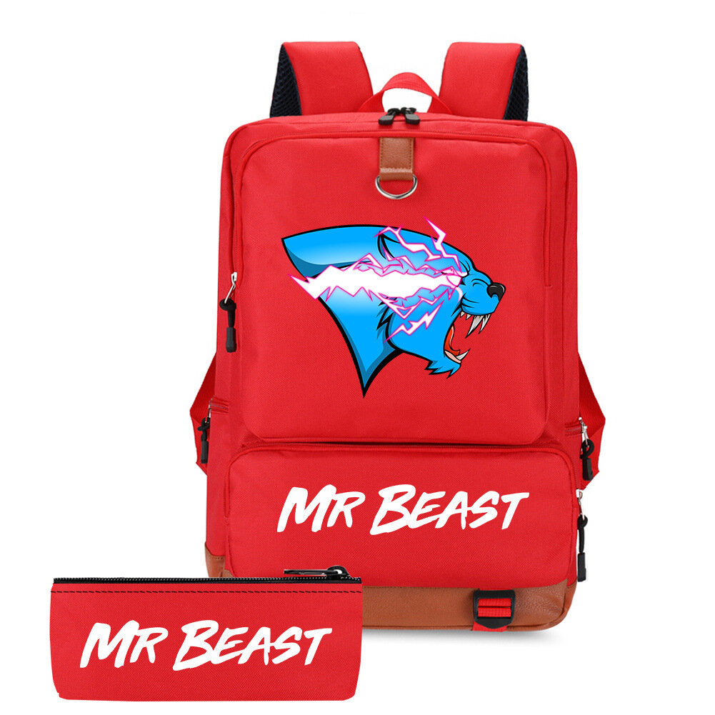 Европейская и американская интернет-знаменитость, рюкзак «Мистер Зверь», сумка для ручек, рюкзак для мужчин и женщин, дорожная сумка для пары, сумка для компьютера, школьная сумка для студентов